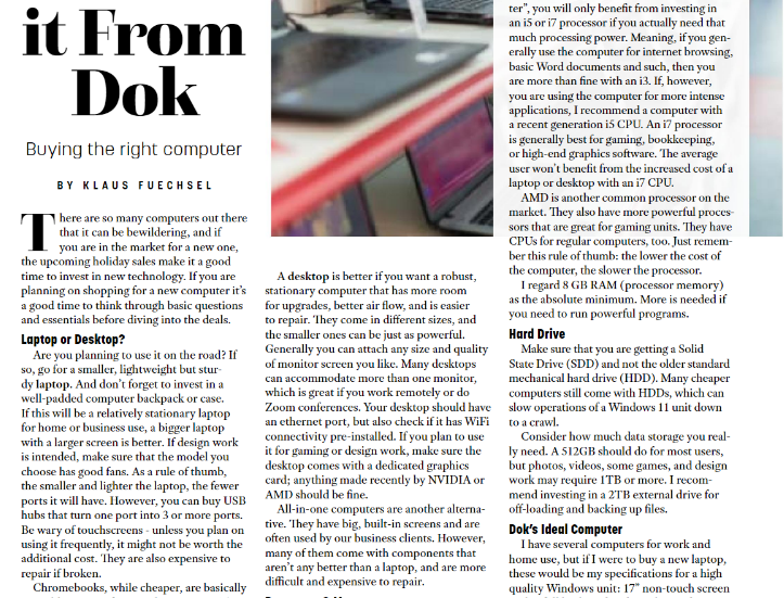 Take it From Dok - Dok Klaus Computer Care